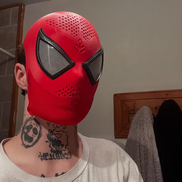 DIGITAL FILE Spectacular Spider-man Faceshell With 3 Lens Expressions and Symbiote Lenses - Etsy