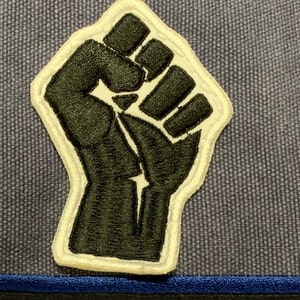 Black Lives Matter Raised Fist Patch profits Donated - Etsy