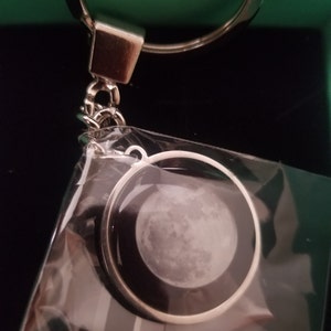 Custom Moon Phase Keychain, Personalized Engraved Keychain for Men ...
