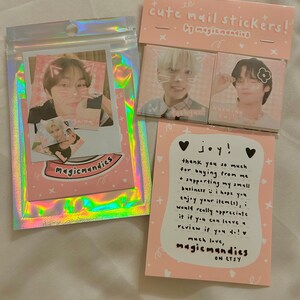 Enhypen Enha Mail Stickers pack of 18 Cute Kpop Happy Mail Square ...