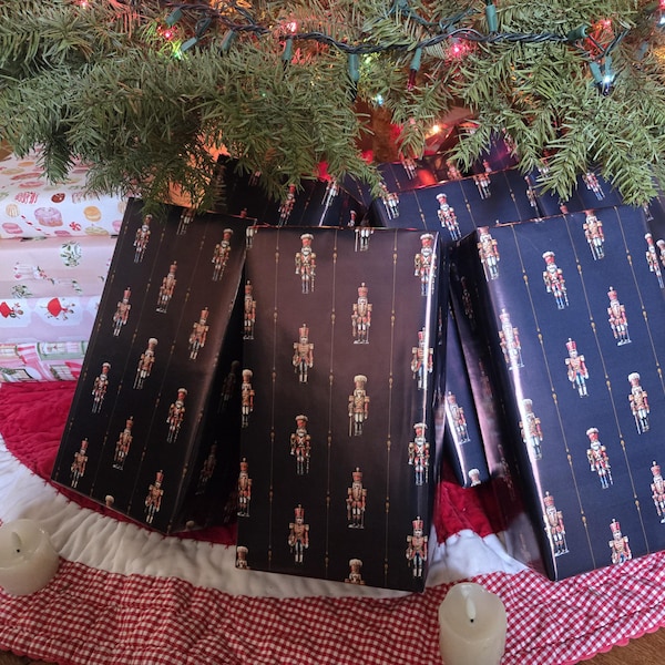 Nutcracker Wrapping Paper Holiday Gift Wrap Nutcracker Gift Wrap ...