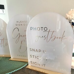 Arched Welcome Sign Wedding White Acrylic Wedding Sign - Etsy
