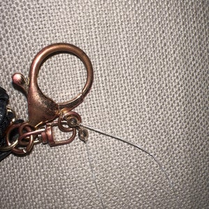 Beautiful Gentle Blue Bow Pearl Keychain Charm Heart-shaped Key Chain ...