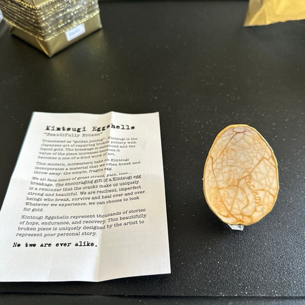 Kintsugi Egg, Custom-created Gift of Encouragement, Love, Sympathy, and ...