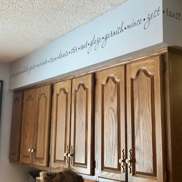 Kitchen Border Cooking Quote Vinyl Wall Decor Lettering Decal - Etsy