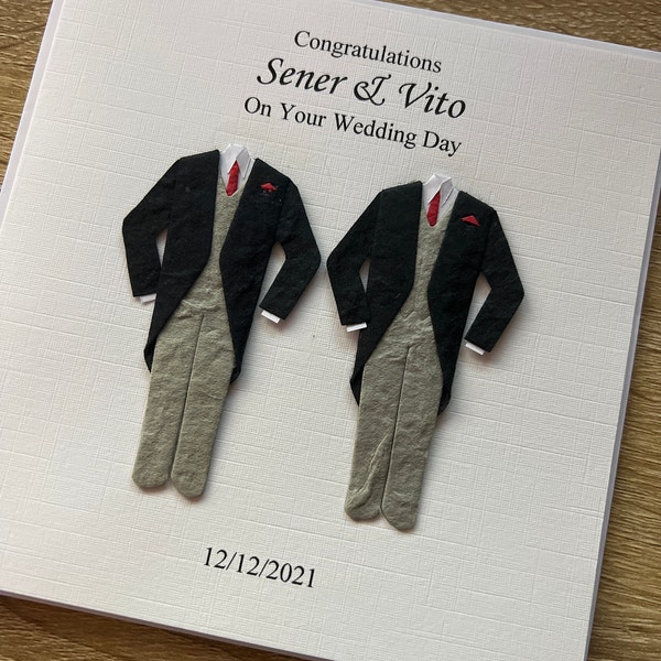 Personalised Mr & Mr Wedding Card, Gay Couple - Etsy UK