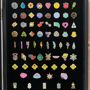 Galar Pokemon Sword and Shield Gym Badge in Gold and Silver | Etsy