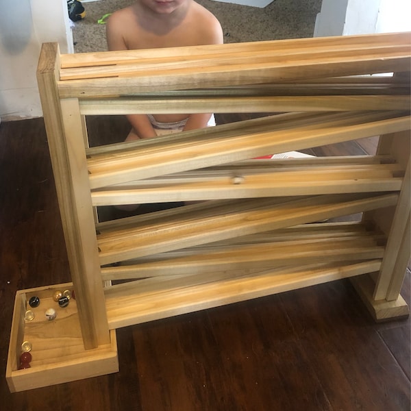 Wooden Double Marble Roller - Etsy