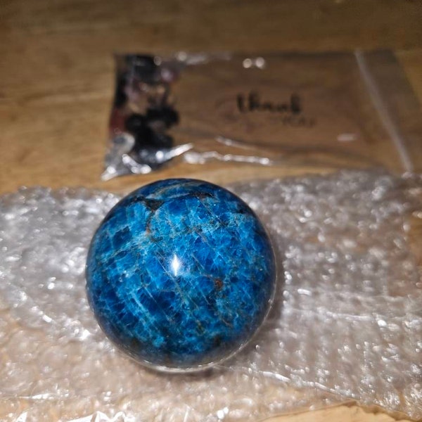 Amazing Azurite and Malachite Crystal Sphere. 65mm. Beautiful Deep ...