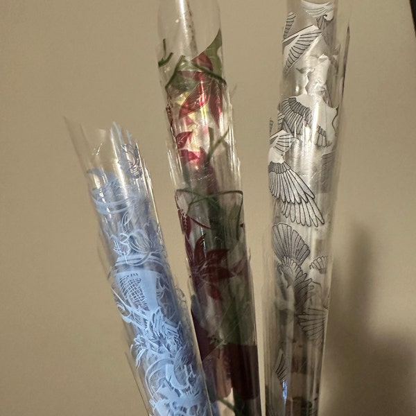 Instant Henna Tattoo Sticker Waterproof Red Fake Mehendi Sticker ...