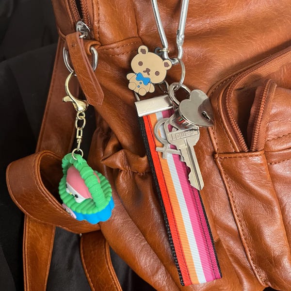 LGBTQIA Pride Lanyards Keychains Badge Holders Trans Genderqueer Ace ...