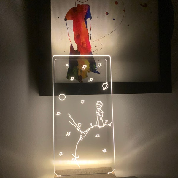 Personalized Acrylic Custom Led Light Table Lamp, Sign, Night Light ...