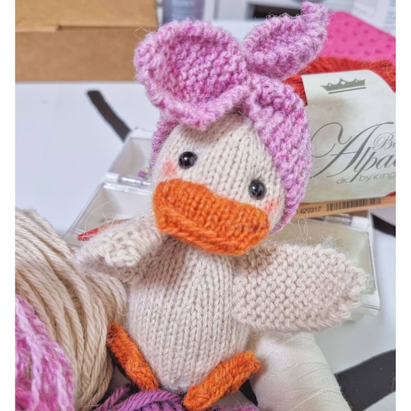 Knitted Goose Pattern PDF. DIY Amigurumi Toy Duck. - Etsy
