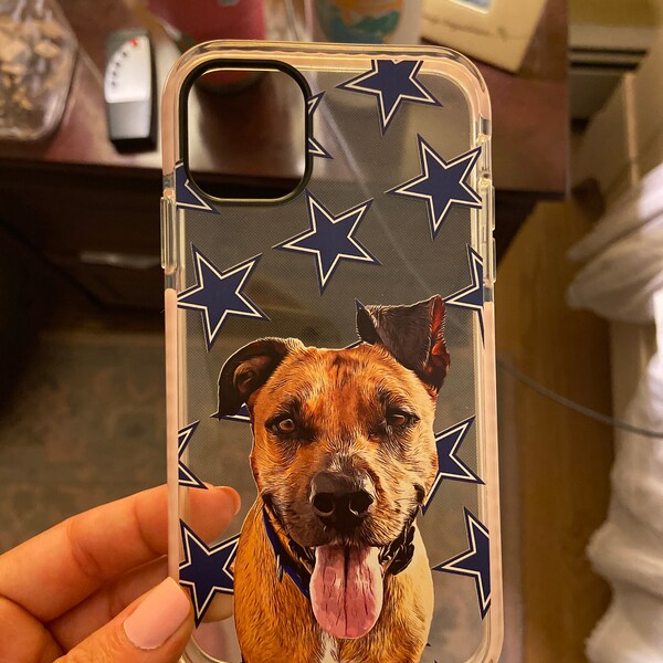 Custom Dog Illustrated Phone Case, Gift for Dog Lover, Dog Gift Ideas ...