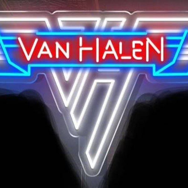 Van Halen Neon Sign, VAN HALEN Led Sign, Music Studio Decor, Retro Home ...