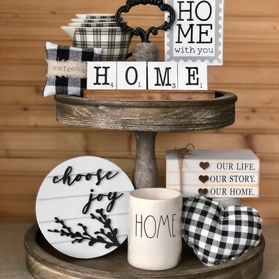 Tiered Tray Scrabble Tiles With Wooden Tray. Made to Order, Custom ...