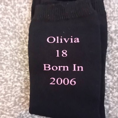 Graduation Socks Personalised Graduation Socks Choice of University ...