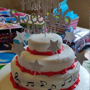 Music Notes Edible Icing Cake Ribbon / Side Strips - Etsy