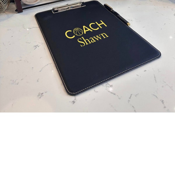 Custom Coach Clipboard, Gift for Soccer Coach, Engraved Clipboard Gift ...