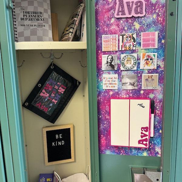 Locker Name Magnet | Custom Name Magnet | Locker Accessory | Locker ...