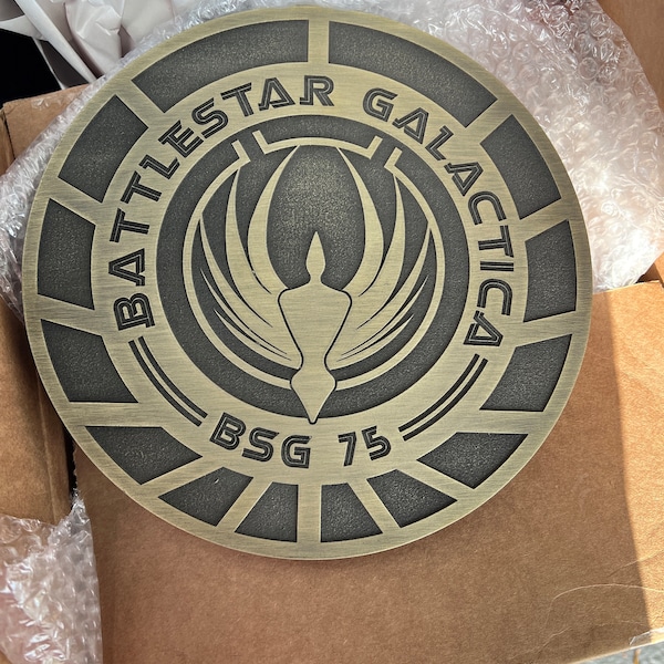BSG Logo Sign Prop GALACTICA - Etsy