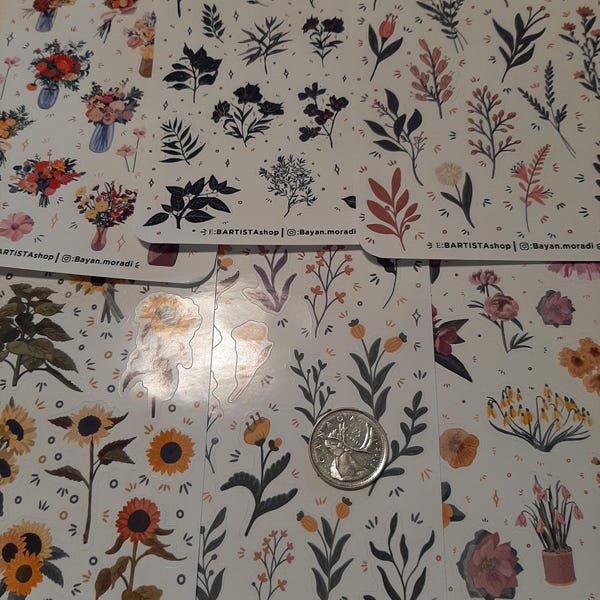 Happy Birthday Sticker Sheet , Journal Sticker, Planner Stickers ...