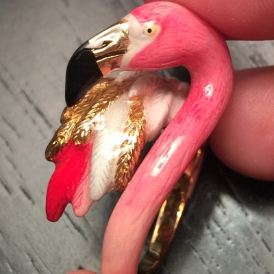 Flamingo Ring - Etsy