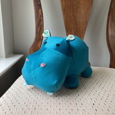 Stuffed Animal Hippo PDF Sewing Pattern & Tutorial Sewing Project ...