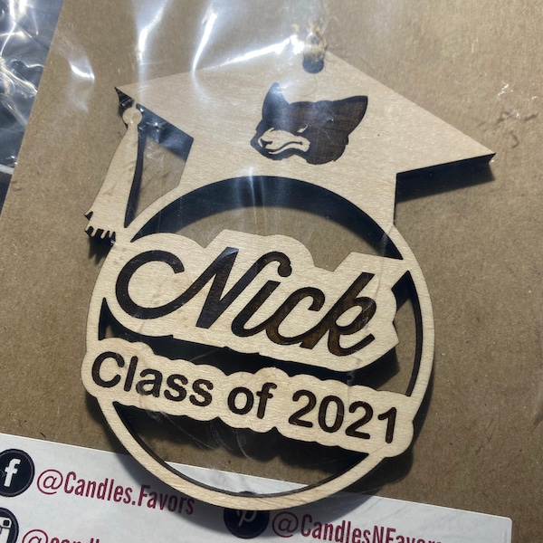 Personalized Graduation Tag, Graduation Wood Tags, Senior Grad Tag ...