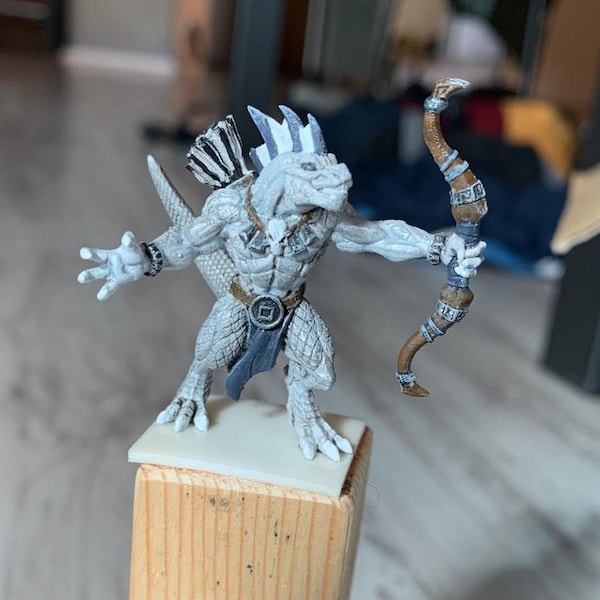 Lizardfolk Fighter Mini | Dnd Tabletop RPG Miniature | D&D Figurines ...