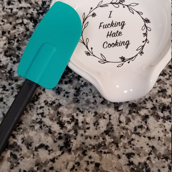 Ceramic Spoon Rest, I F'ing Hate Cooking, Funny Gift, the F Bomb ...