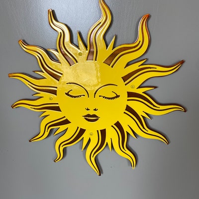 Sun in Splendor Metal Wall Art Southwest Decor Sun Face Art Outdoor ...