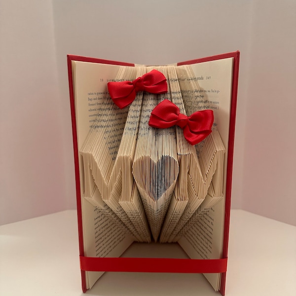 MOM With a Heart for the O - Book Folding Pattern - 168 Folds - Easier ...
