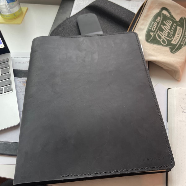 Leather Binder 3-ring, Compatible 8.5 X 11 Refill Paper, A5, B5 Paper ...