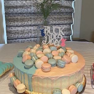 Buck or Doe Cake Topper Buck or Doe Gender Reveal Party Gender Reveal ...