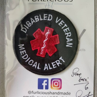 Embroidered 2x6 Patch for Working Dogs With don't Touch Sign and ignore ...