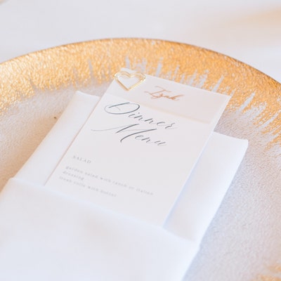 Calligraphy Wedding Place Cards Deckled Edge Handmade Paper Scroll - Etsy