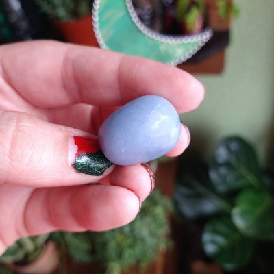 Angelite Tumbled Stone, Tumbled Angelite, Healing Angelite, T-4 - Etsy