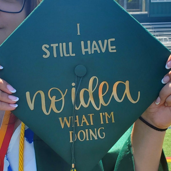 Custom Graduation Cap Topper, Custom Layered Vinyl and Cardstock for ...