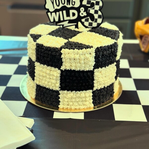 Dirt Bike Party Cake Topper Birthday Party Decor Shifting Into Gear ...