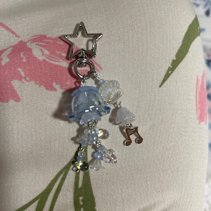 Aesthetic Y2k Beaded Green Korean Soda Star Keychain - Etsy