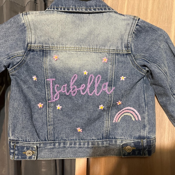 Personalized Baby Denim Jacket – Custom Toddler Name Jacket, Perfect ...