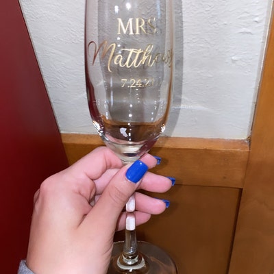 Personalized Wedding Toasting Flutes Set of TWO Custom - Etsy