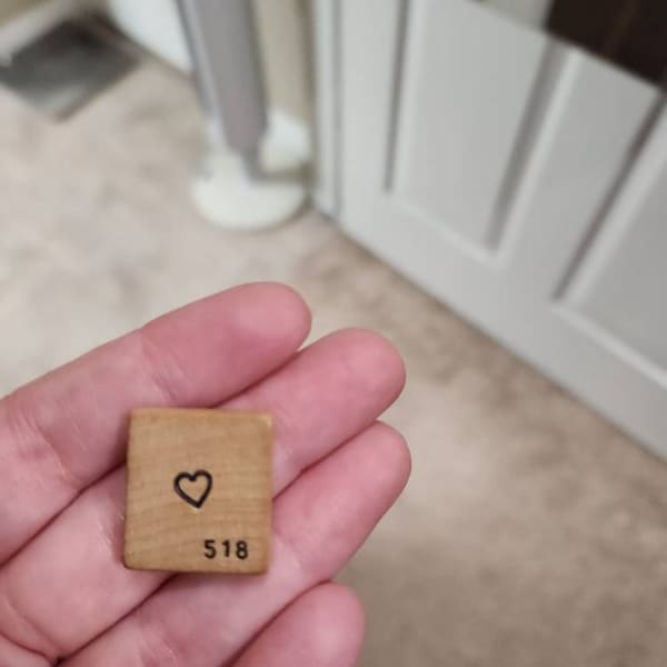 Heart Vintage Blank Scrabble Tile .. Customize Your Own Letter and ...