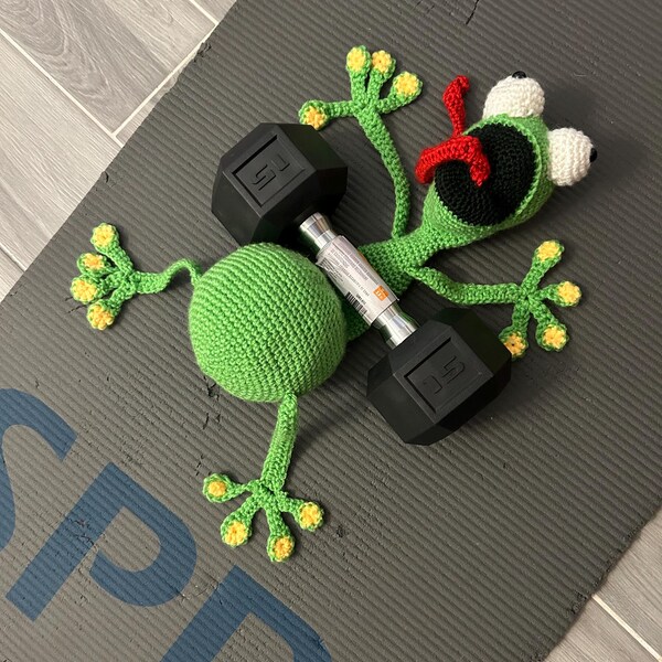 The Original Squashed Frog Door Stopper Amigurumi Instant Download PDF ...