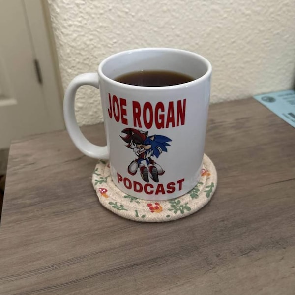 Joe Rogan Podcast Sonic Meme Mug, Funny, Silly Modern Gift, Self Aware ...