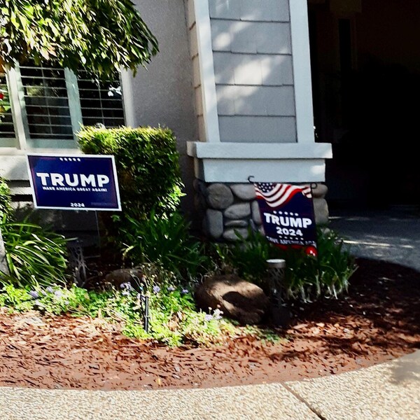 Harris Walz 2024 Cat Yard Flag, Double-sided 12x18 Hanging Garden Flag ...