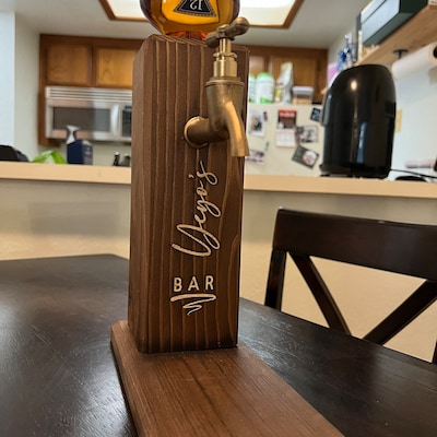 Personalized LED Light Wooden Bar Sign Custom Embossed Wood - Etsy