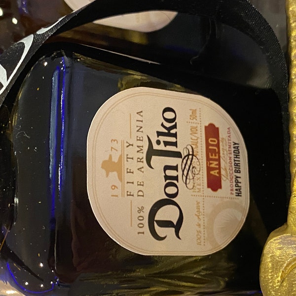 Mini Party Favors Don Julio Label Tequila Customized Label for 21st ...