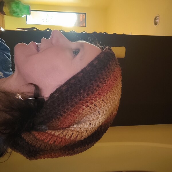 PDF Instant Download Crochet Pattern Snood Slouchy Beanie/long ...